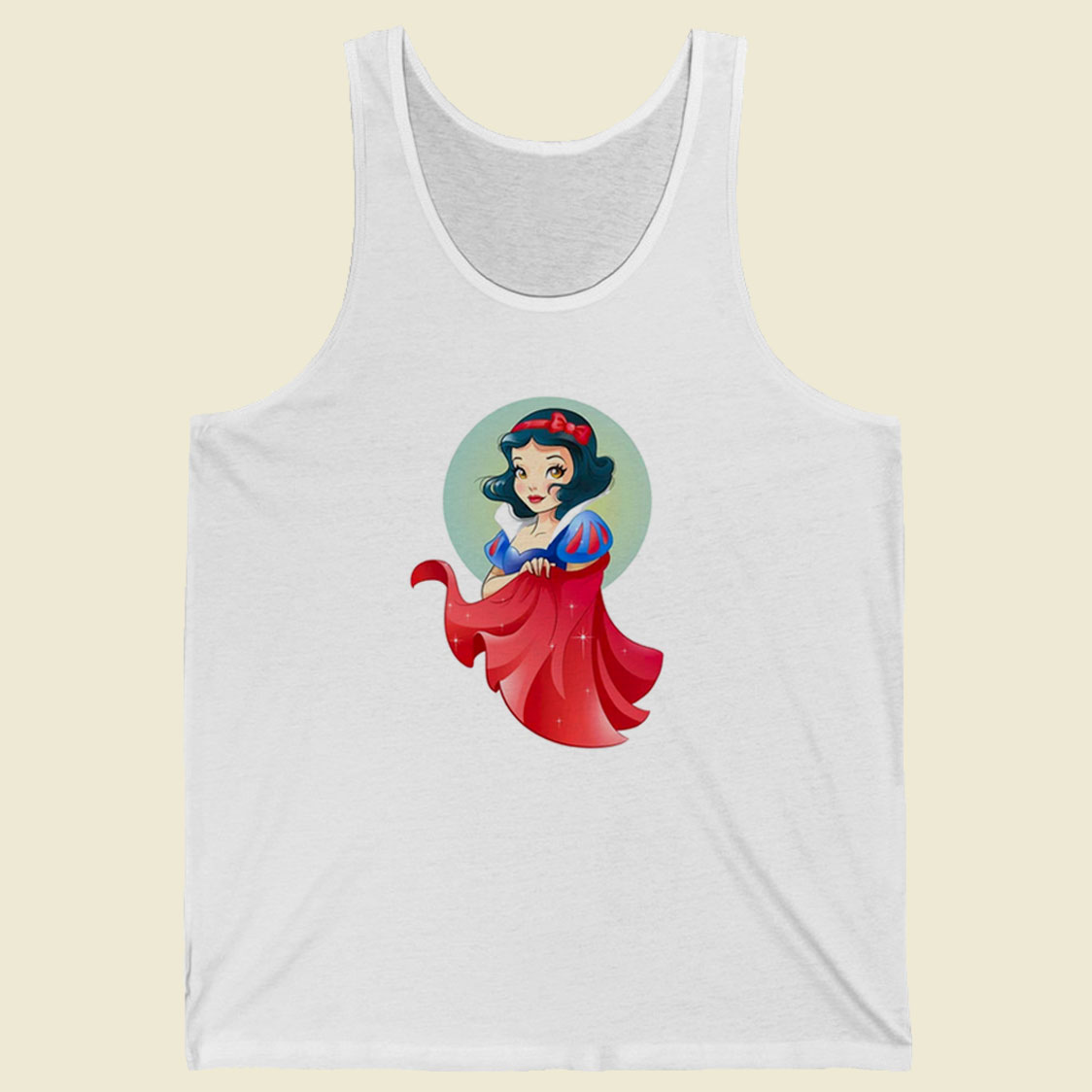 Disney Snow White Stylized 80s Retro Tank Top | Grltee.com