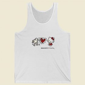 Keith Haring Hello Kitty Tank Top | Grltee.com